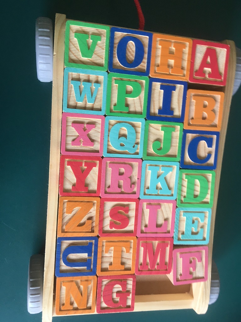 Pull-a-long Alphabet Blocks